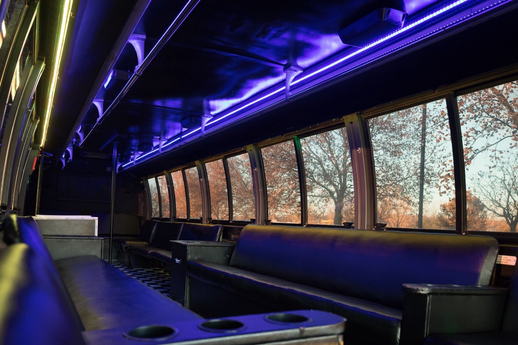 Orange Party Bus Rental | KC Night Train